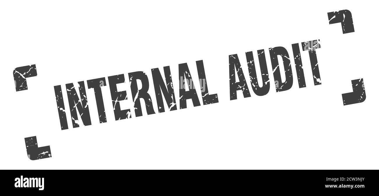 internal audit stamp. square grunge sign on white background Stock ...