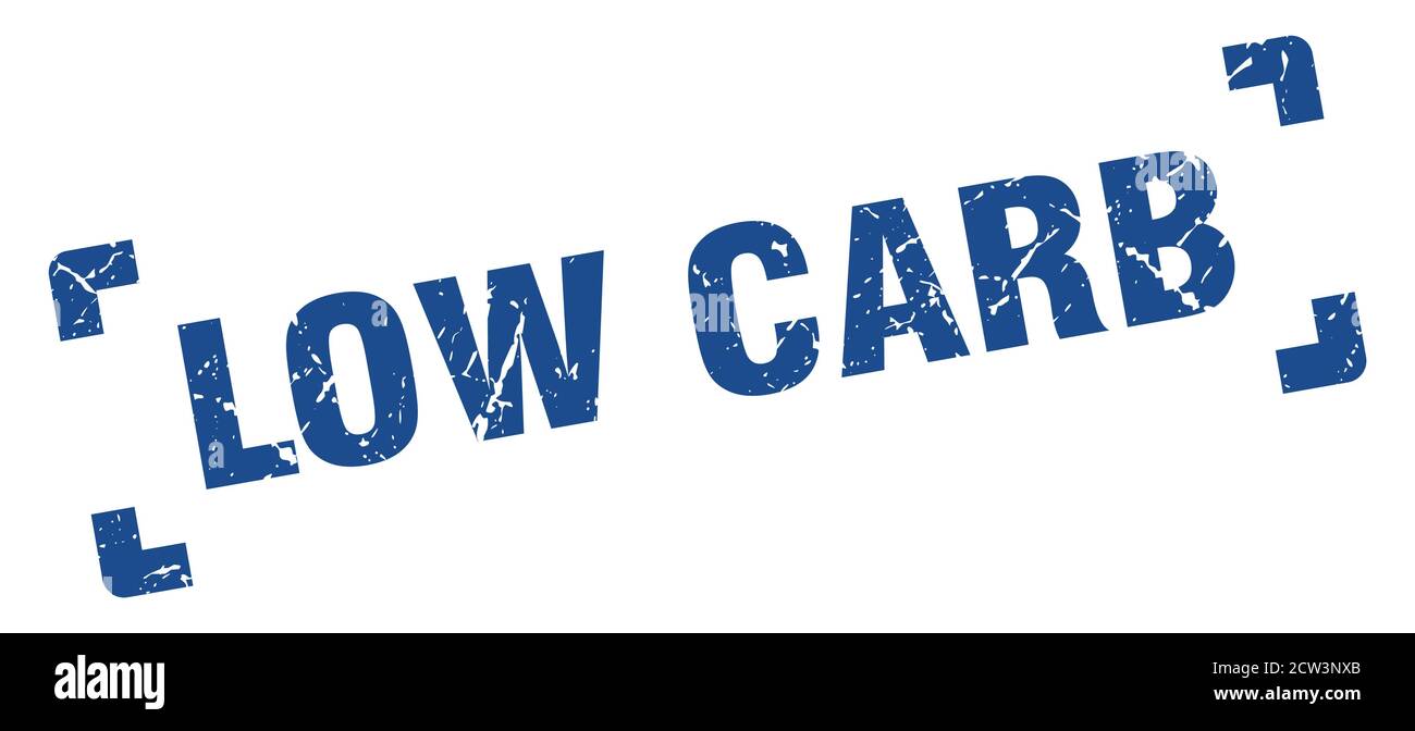 low carb stamp. square grunge sign on white background Stock Vector ...