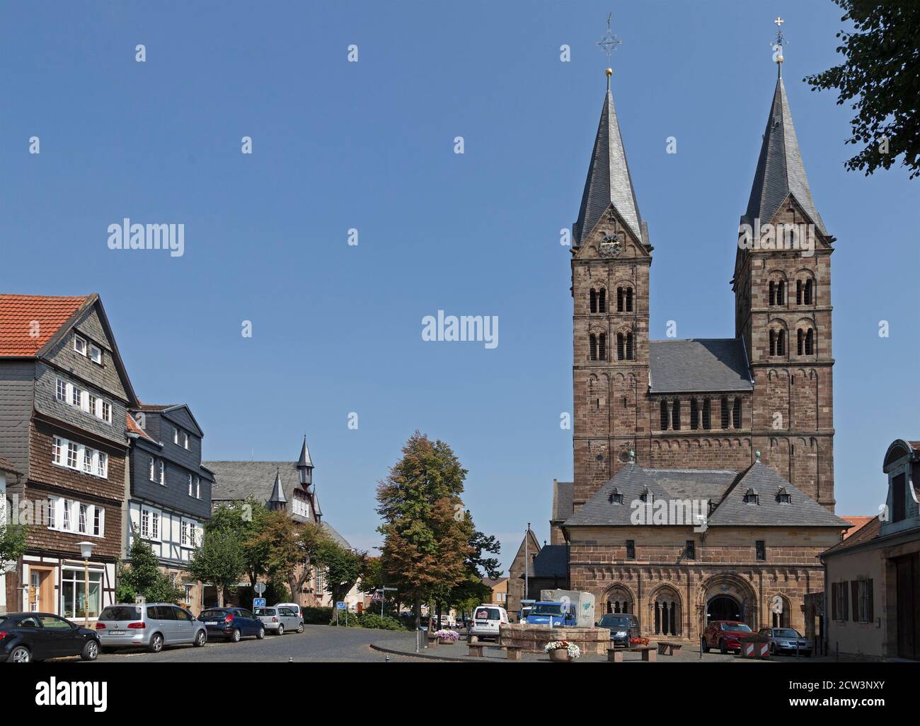 St Peter Cathedral, Fritzlar, Hesse, Germany Stock Photo - Alamy