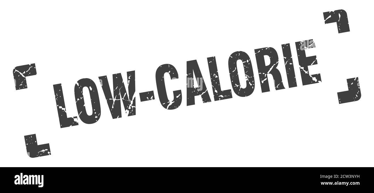 low-calorie stamp. square grunge sign on white background Stock Vector ...