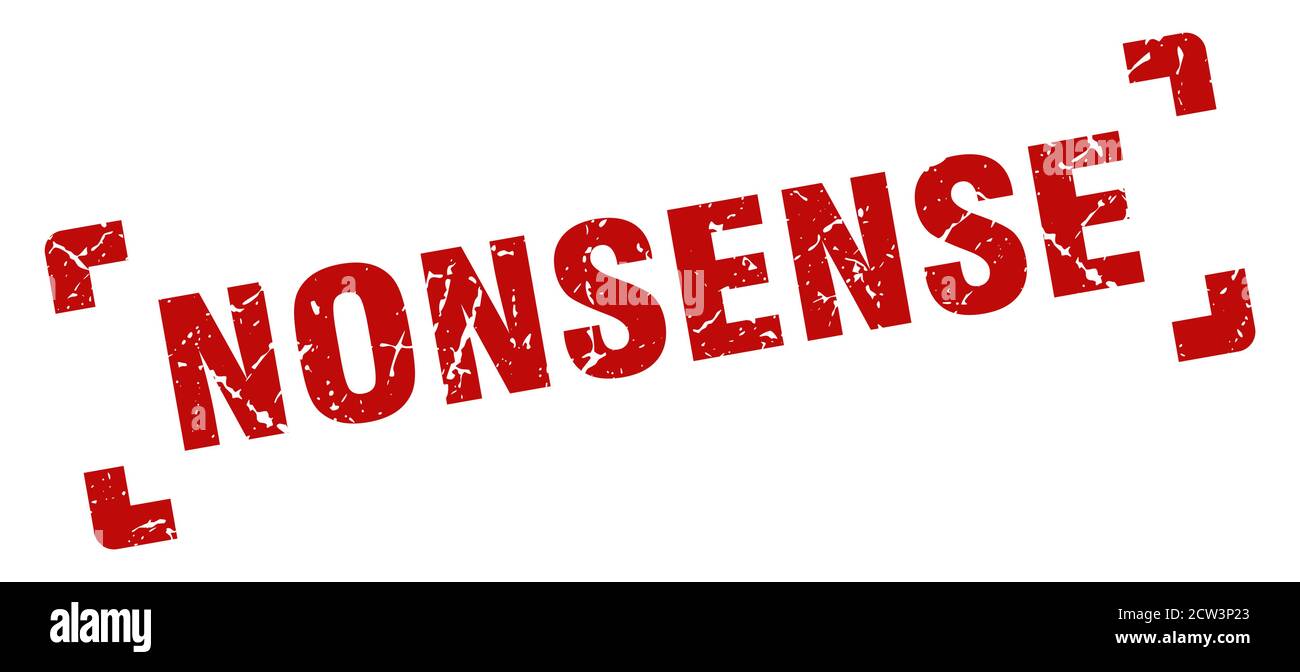 nonsense stamp. square grunge sign on white background Stock Vector Image & Art - Alamy