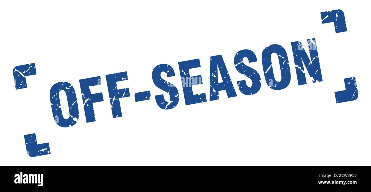 Off season sticker square hi-res stock photography and images - Alamy
