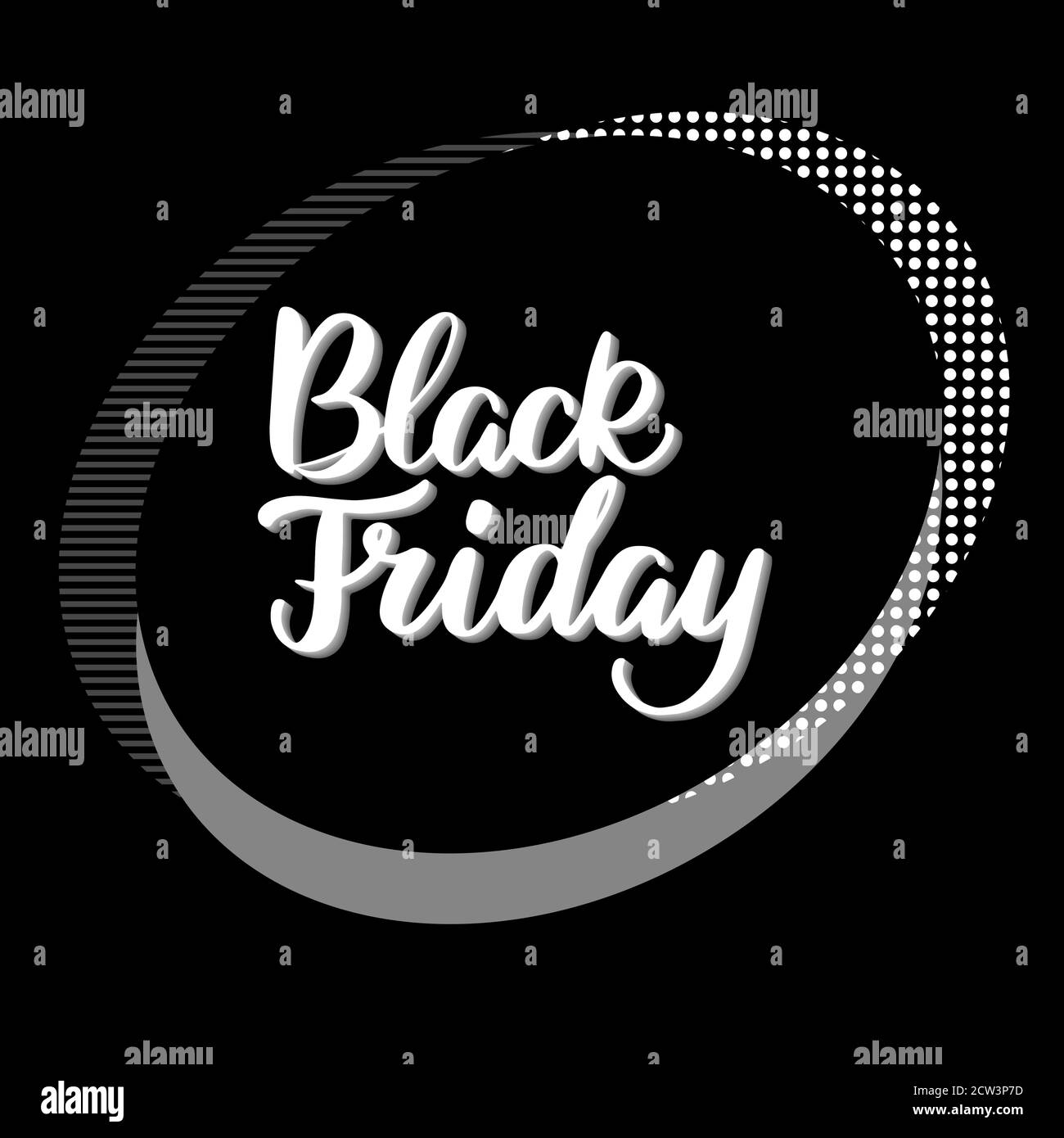 Black Friday lettering. Ad, poster, sign board design layout ...
