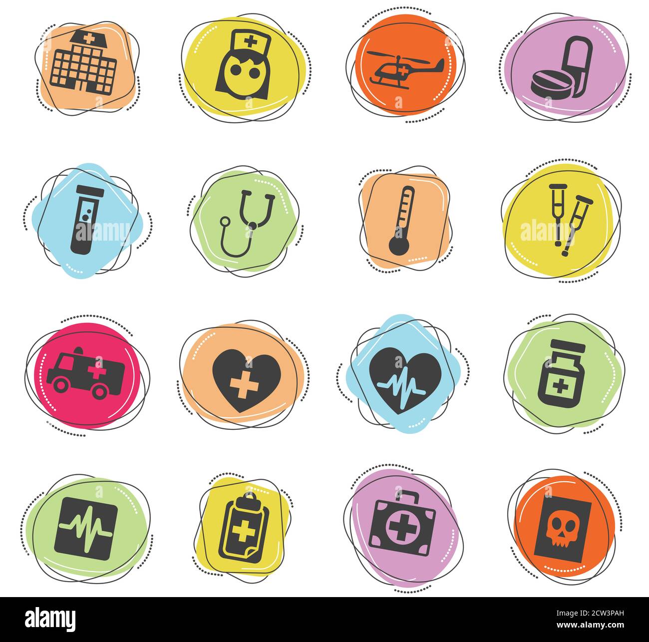 medicine icon set Stock Vector Image & Art - Alamy