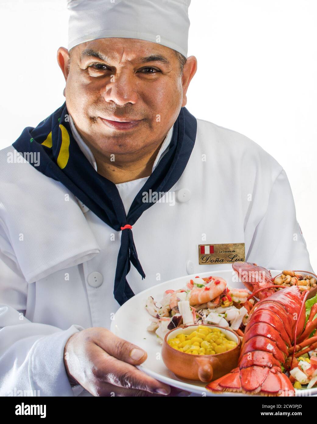 Chef Of A Peruvian Restaurant Stock Photo - Alamy