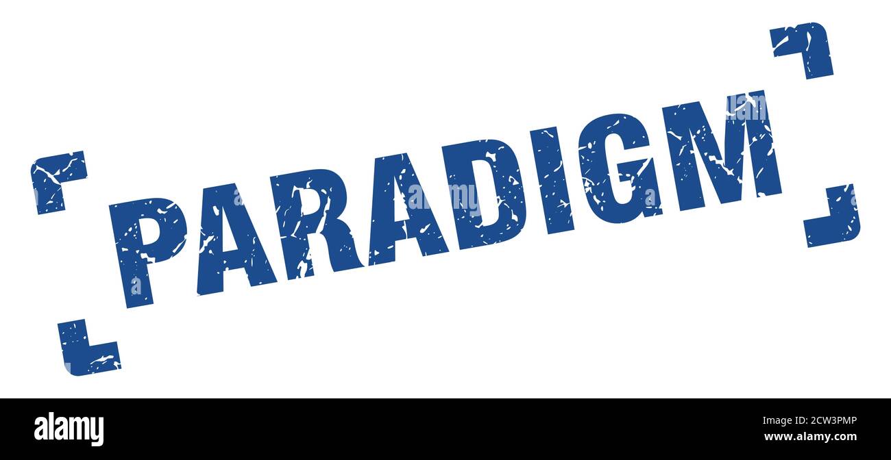Paradigm stamp square grunge hi-res stock photography and images - Alamy