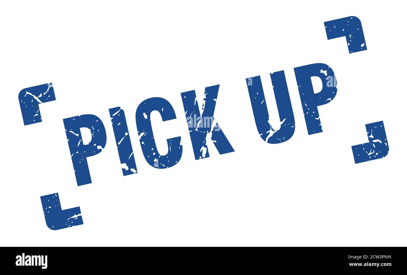 Pick up stamp sign Stock Vector Images - Alamy