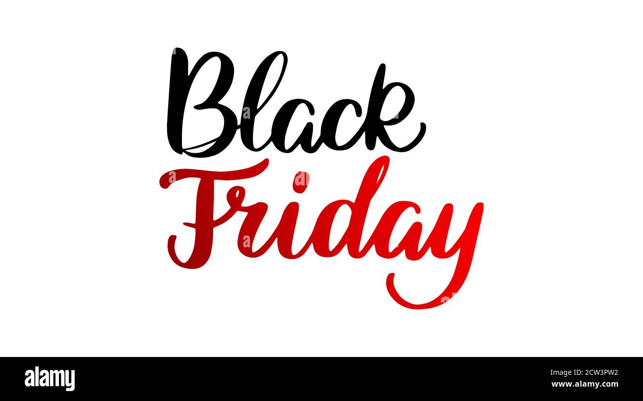 Black Friday lettering. Ad, poster, sign board design layout ...