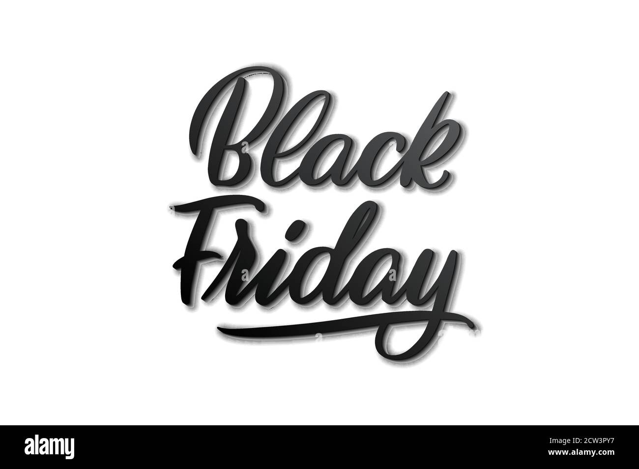 Black Friday lettering. Ad, poster, sign board design layout ...