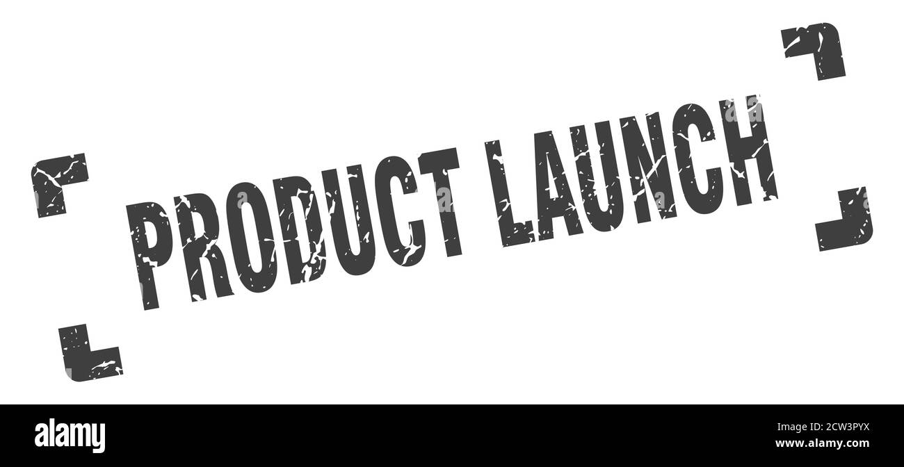 product launch stamp. square grunge sign on white background Stock ...