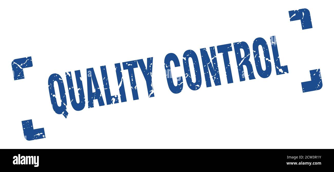 quality control stamp. square grunge sign on white background Stock ...