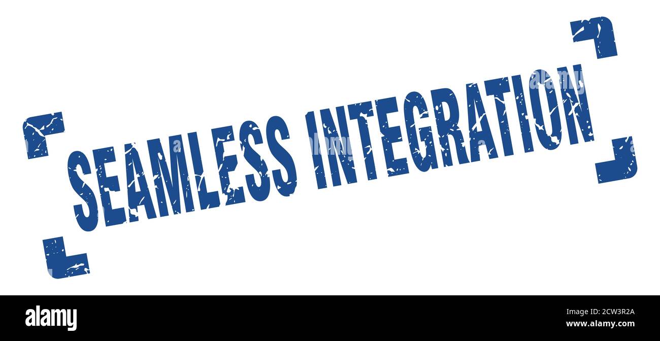 seamless integration stamp. square grunge sign on white background Stock Vector Image & Art - Alamy