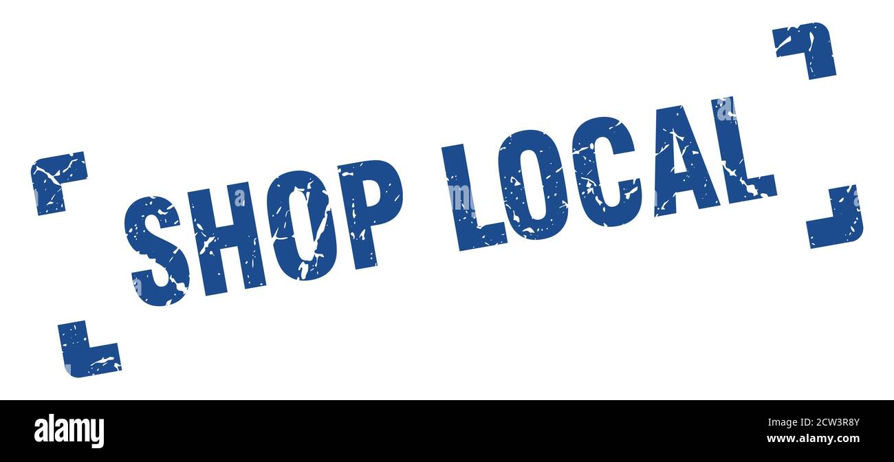 shop local stamp. square grunge sign on white background Stock Vector Image & Art - Alamy