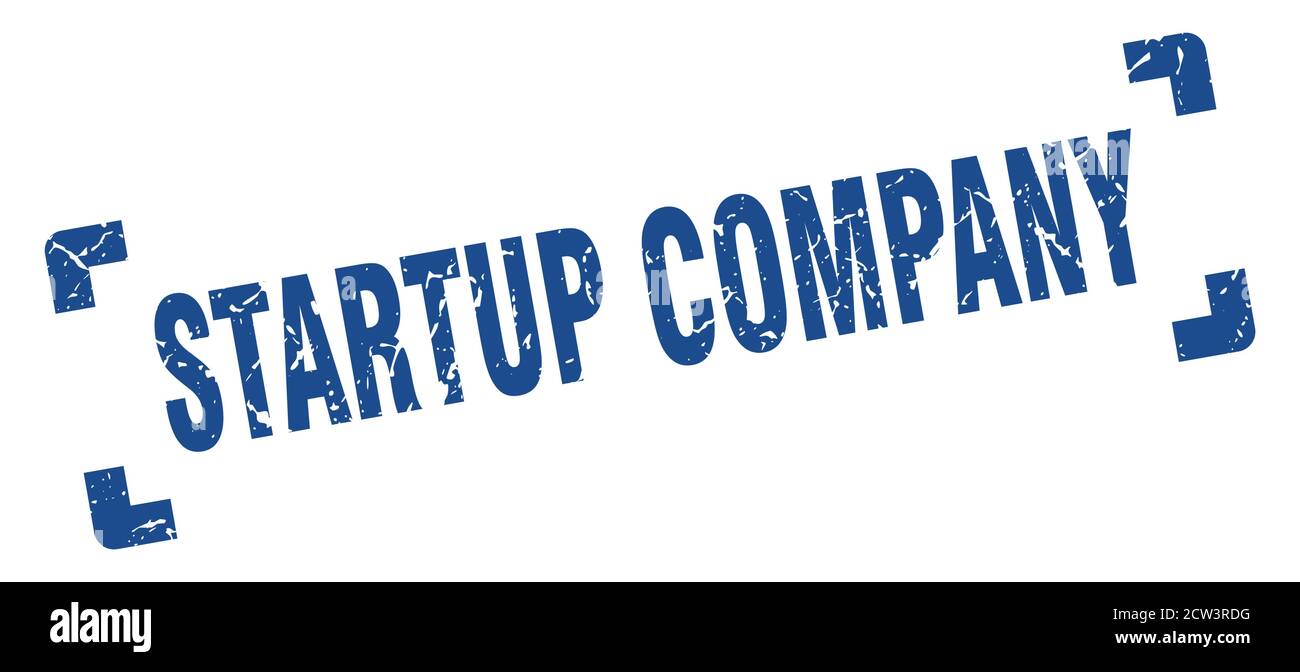 startup company stamp. square grunge sign on white background Stock ...