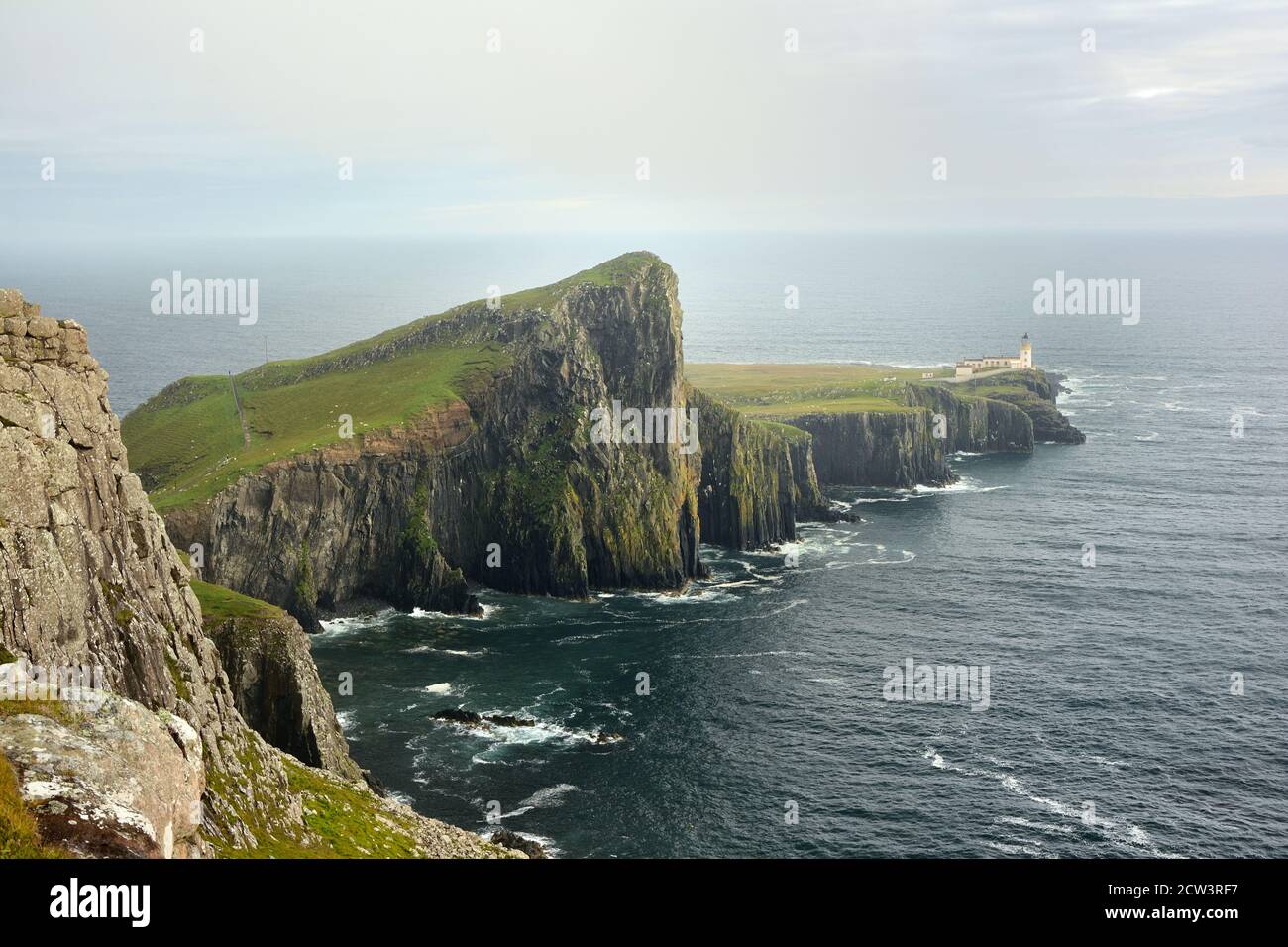 Neist Point Lighthouse in the isle of Skye, Scotland Stock Photo - Alamy