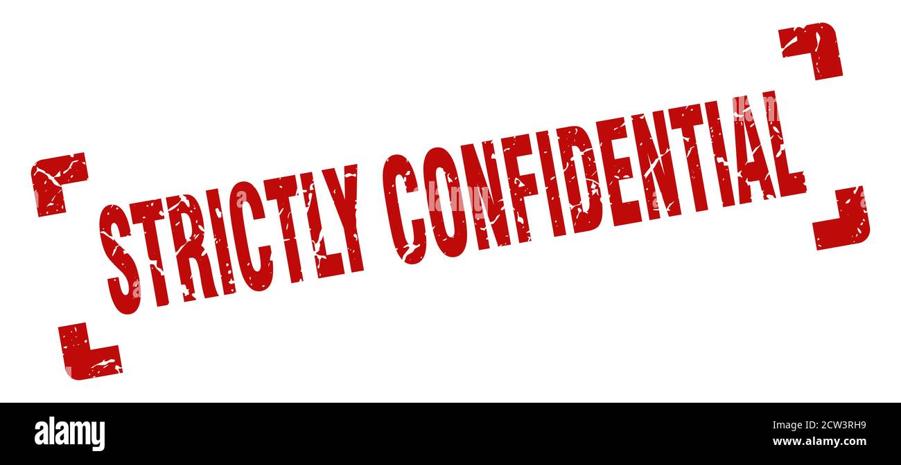 Strictly confidential Cut Out Stock Images & Pictures - Alamy