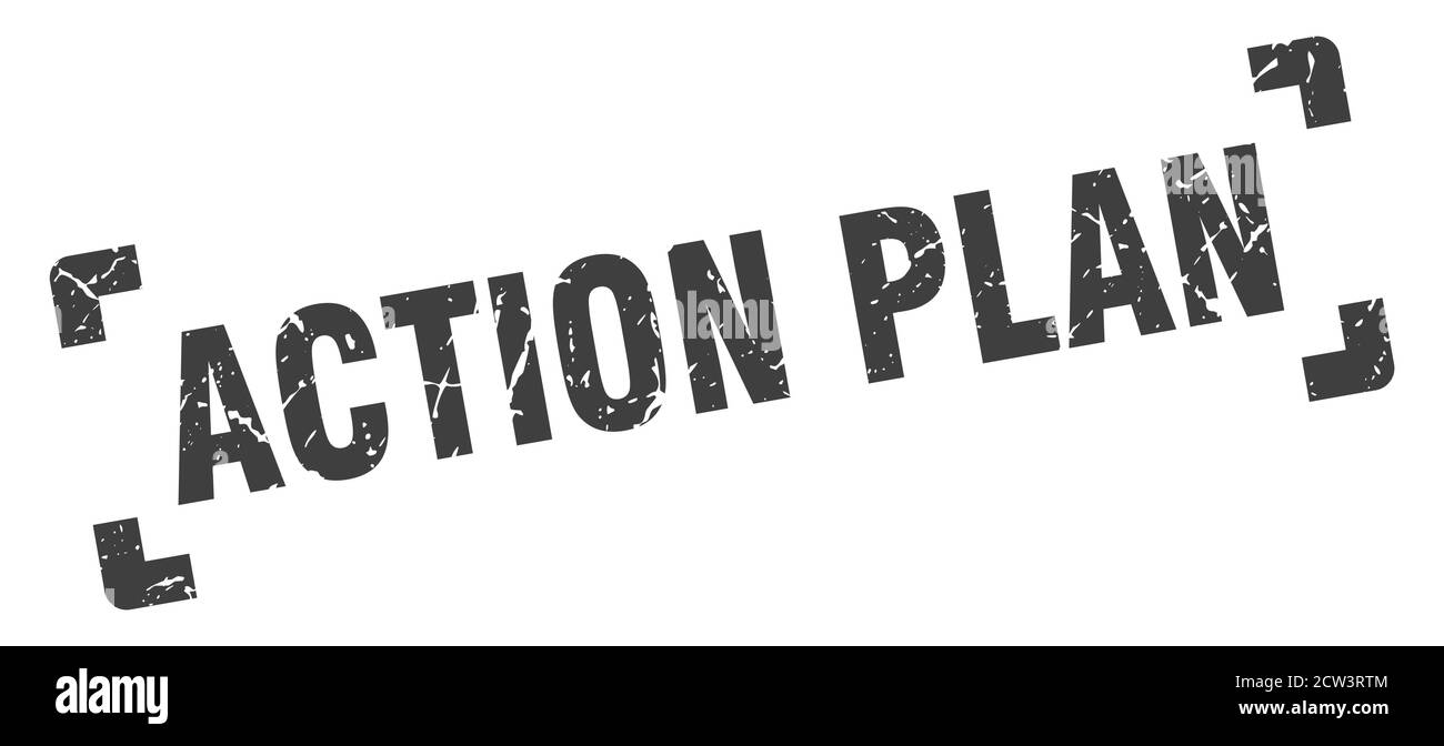 action plan stamp. square grunge sign on white background Stock Vector Image & Art - Alamy