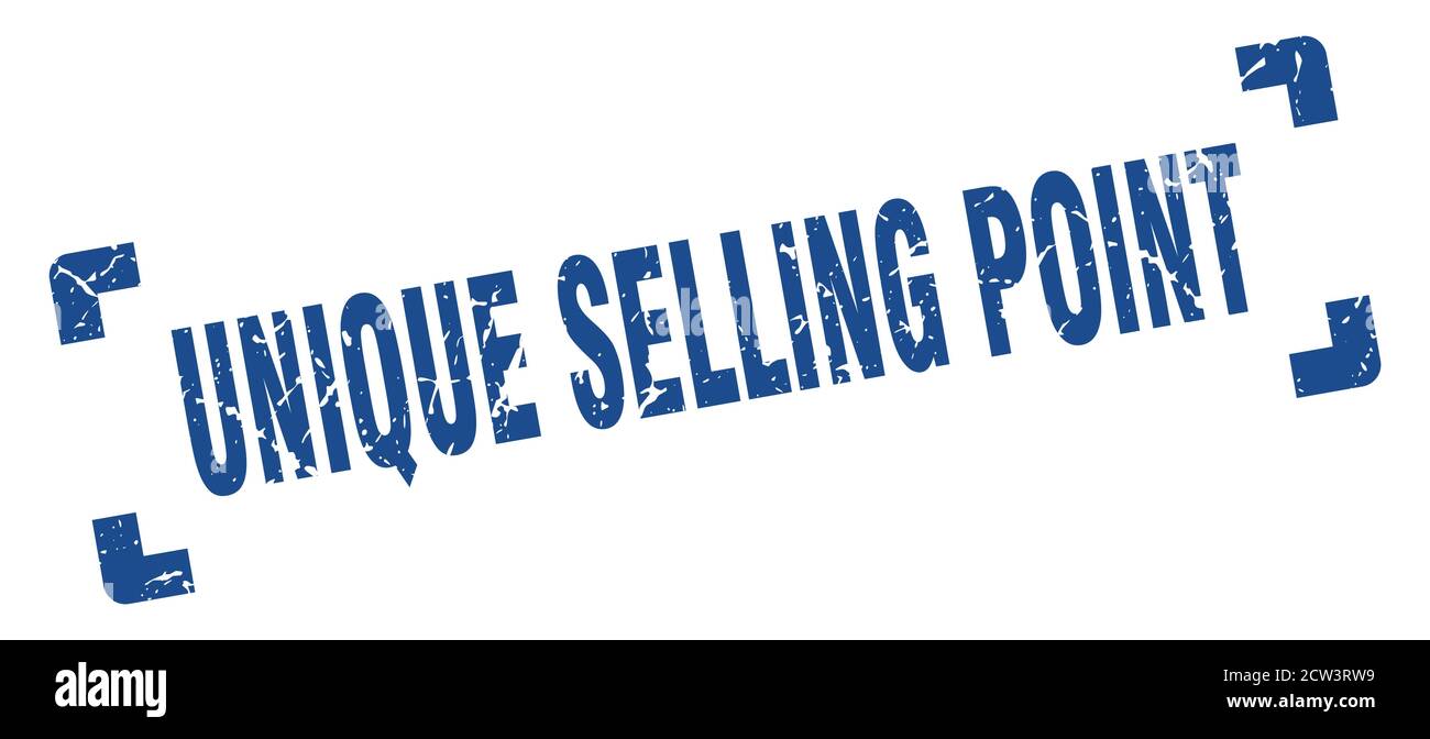 unique selling point stamp. square grunge sign on white background ...