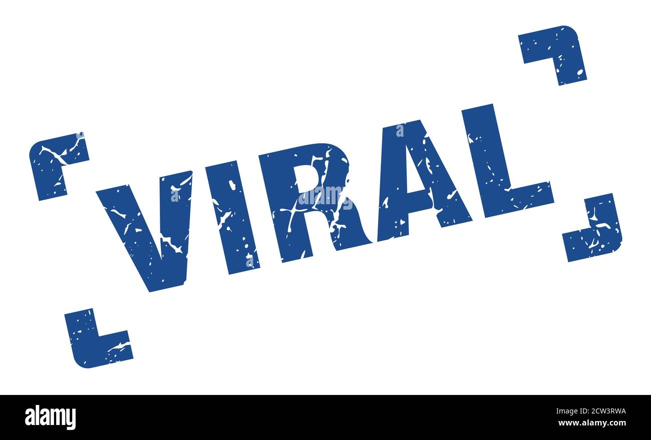viral stamp. square grunge sign on white background Stock Vector Image ...