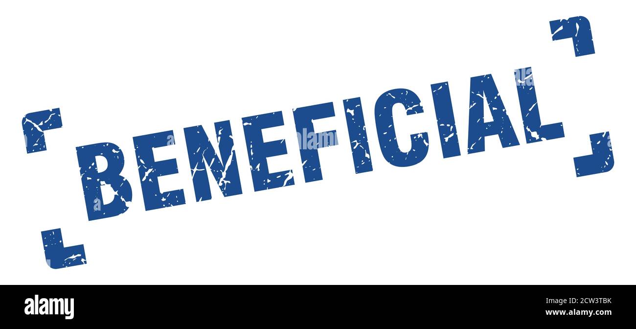 beneficial stamp. square grunge sign on white background Stock Vector Image & Art - Alamy