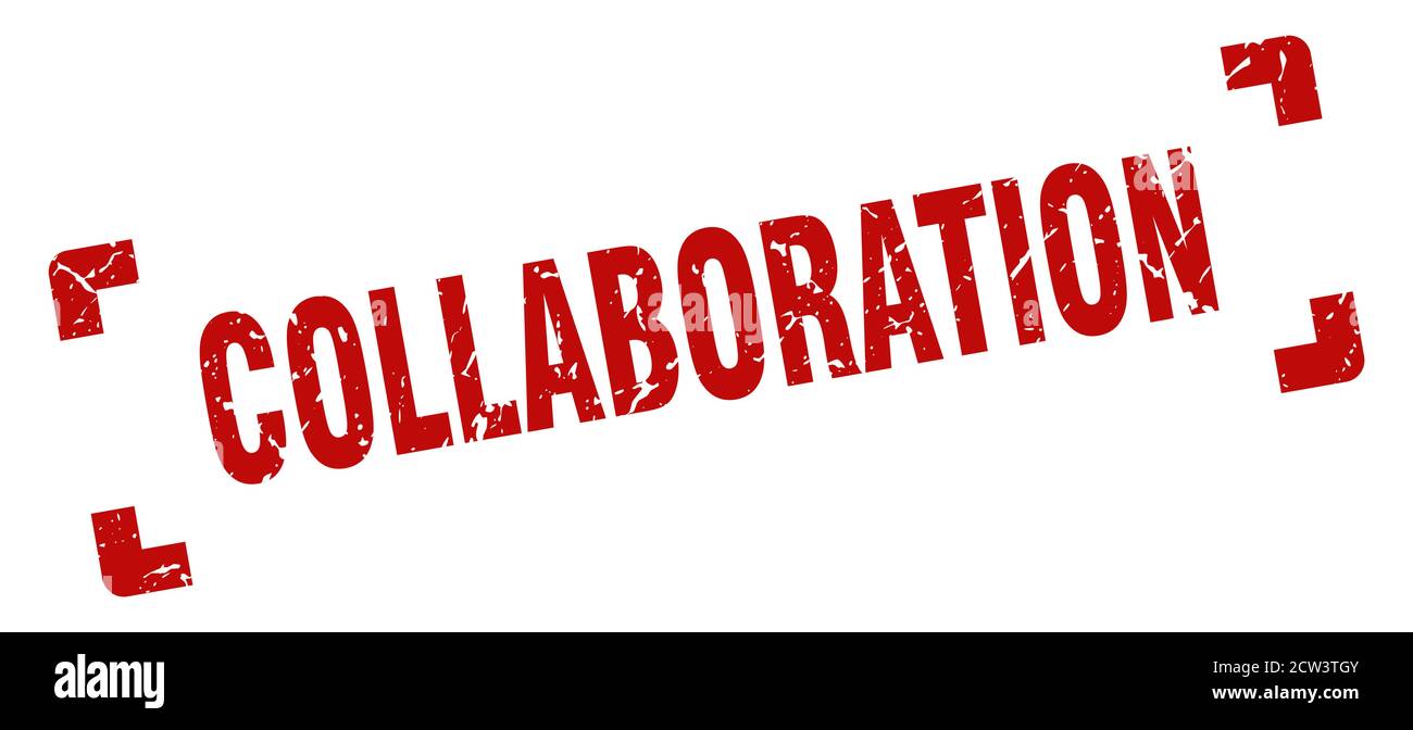 collaboration stamp. square grunge sign on white background Stock Vector Image & Art - Alamy