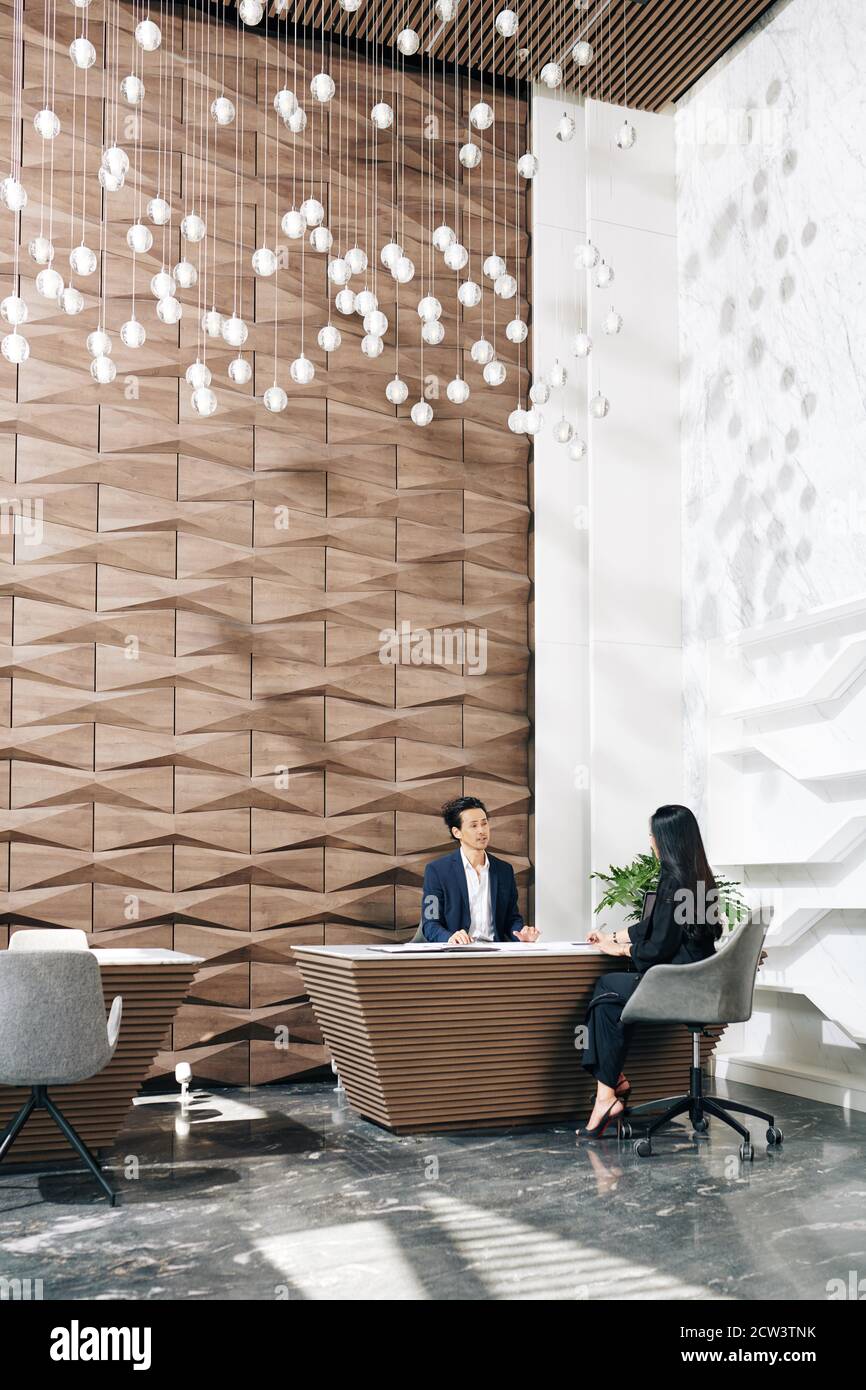 Attending job interview Stock Photo - Alamy