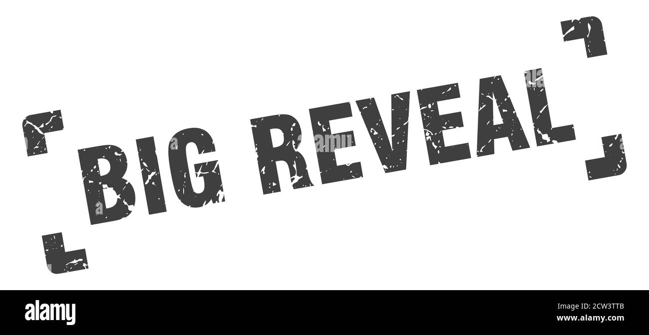 Big reveal stamp Black and White Stock Photos & Images - Alamy