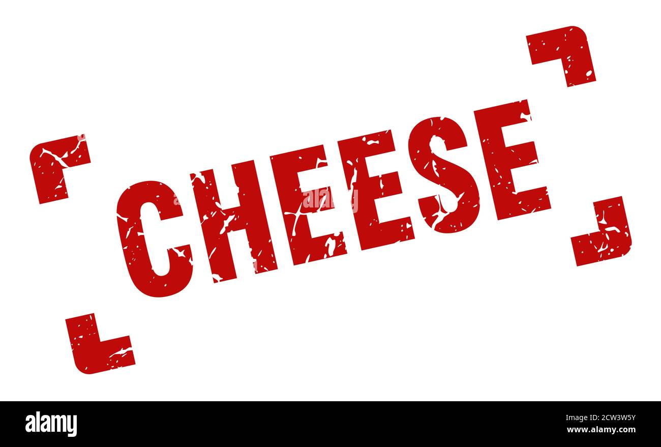 cheese stamp. square grunge sign on white background Stock Vector Image ...