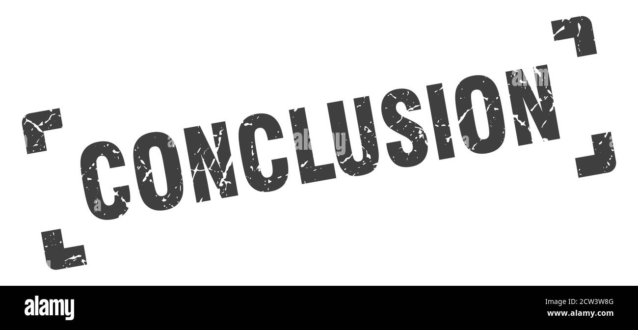 Conclusion stamp square grunge hi-res stock photography and images - Alamy