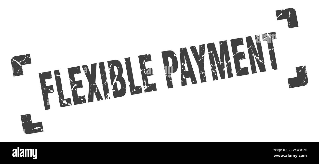 flexible payment stamp. square grunge sign on white background Stock Vector Image & Art - Alamy