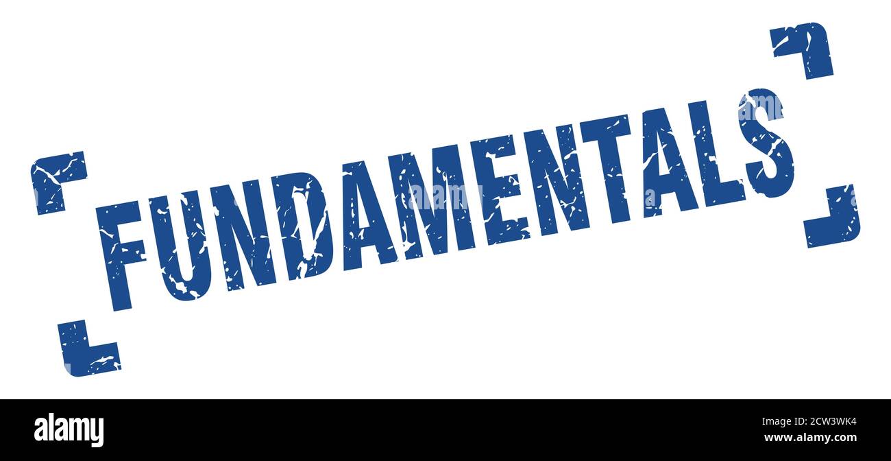 fundamentals stamp. square grunge sign on white background Stock Vector ...