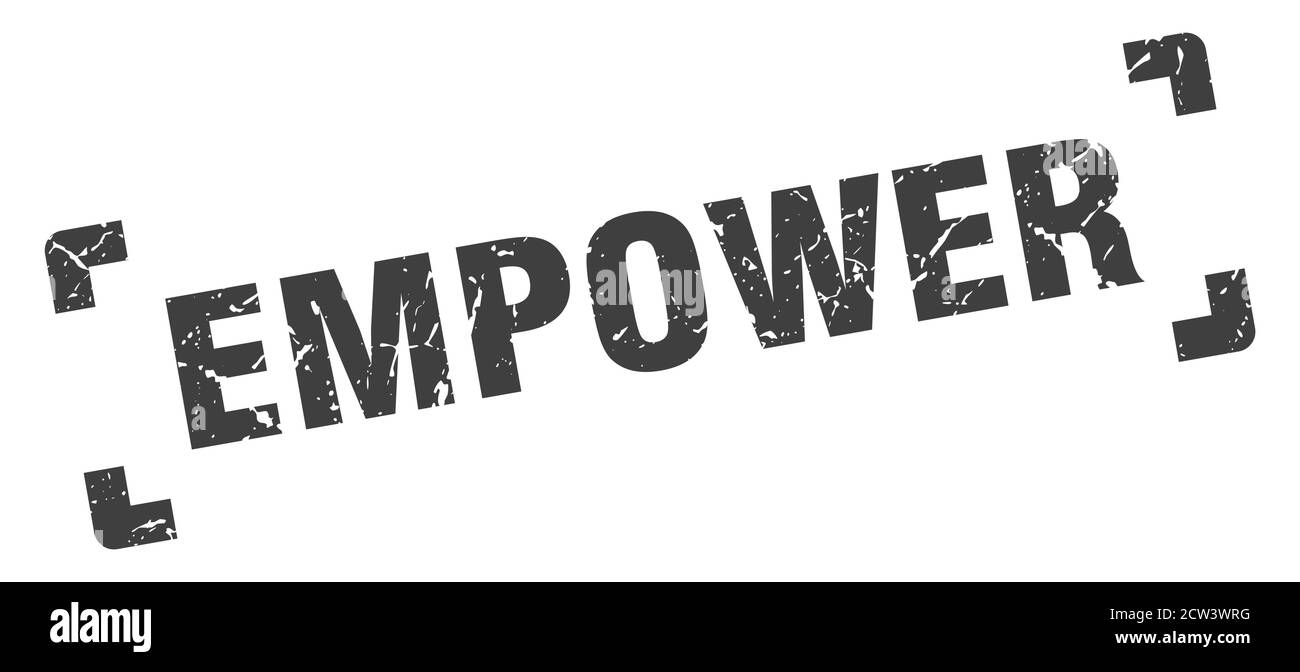 empower stamp. square grunge sign on white background Stock Vector ...