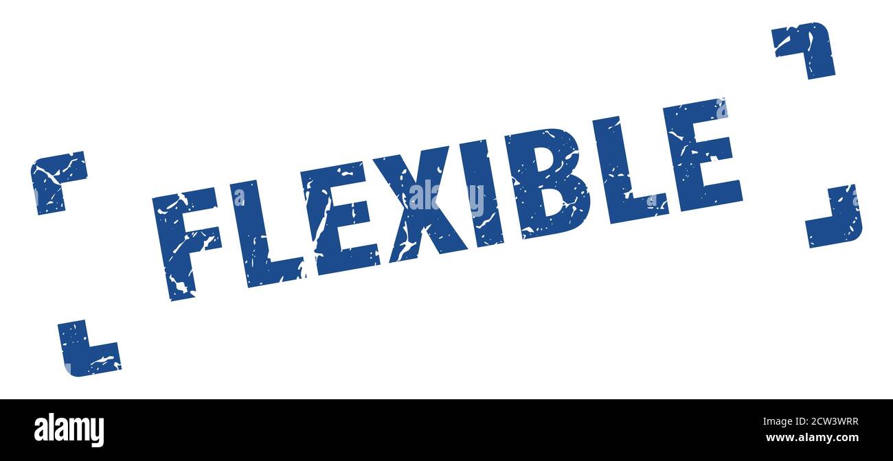 flexible stamp. square grunge sign on white background Stock Vector Image & Art - Alamy