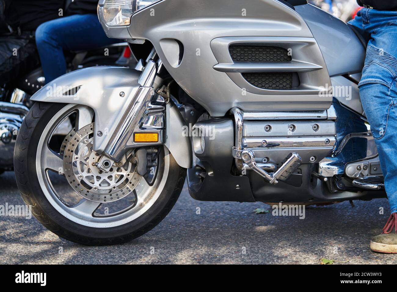 motorcycle wheel. metal motorcycle wheel Stock Photo - Alamy