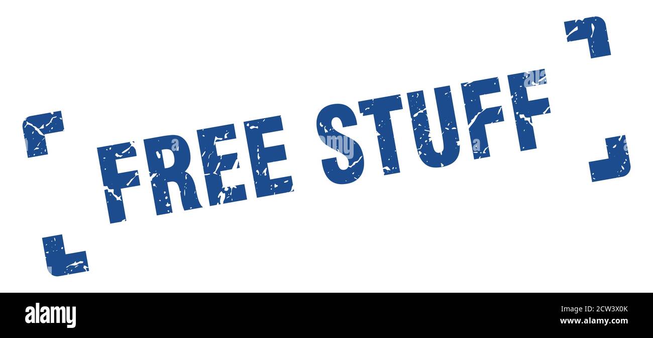 free stuff stamp. square grunge sign on white background Stock Vector ...