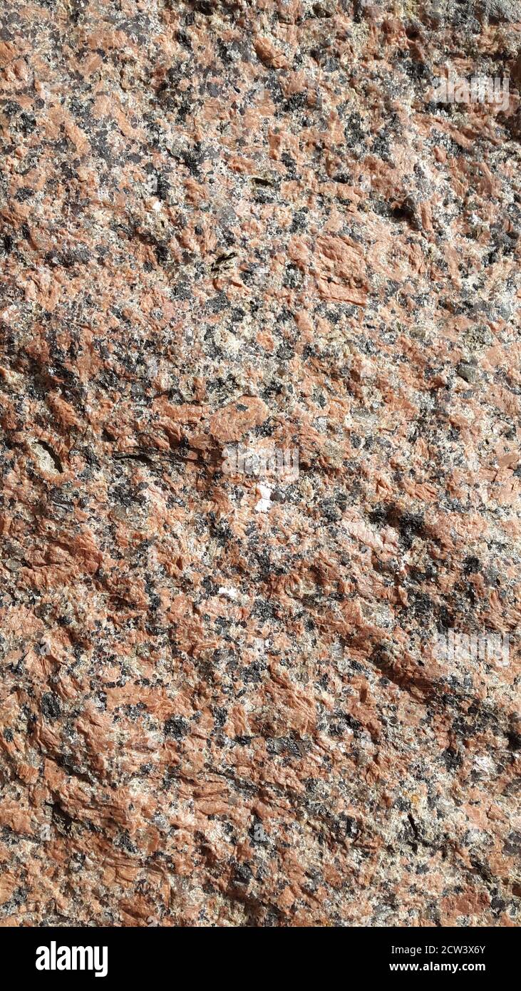 Red granite. Red granite texture. Background with vintage granite ...