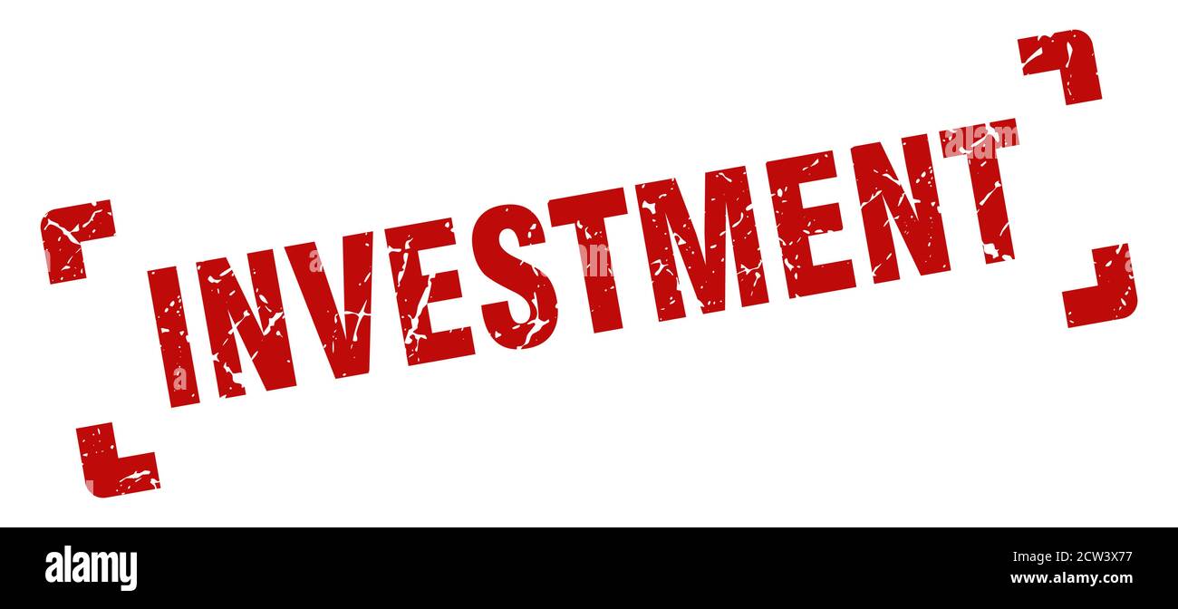 investment stamp. square grunge sign on white background Stock Vector ...