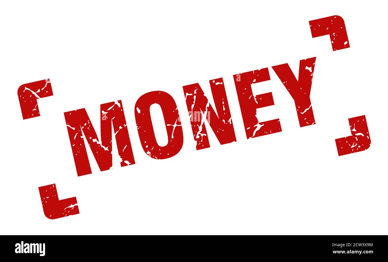 money stamp. square grunge sign on white background Stock Vector Image ...