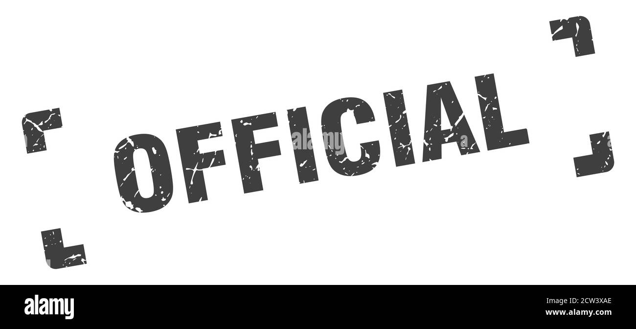 official stamp. square grunge sign on white background Stock Vector Image & Art - Alamy