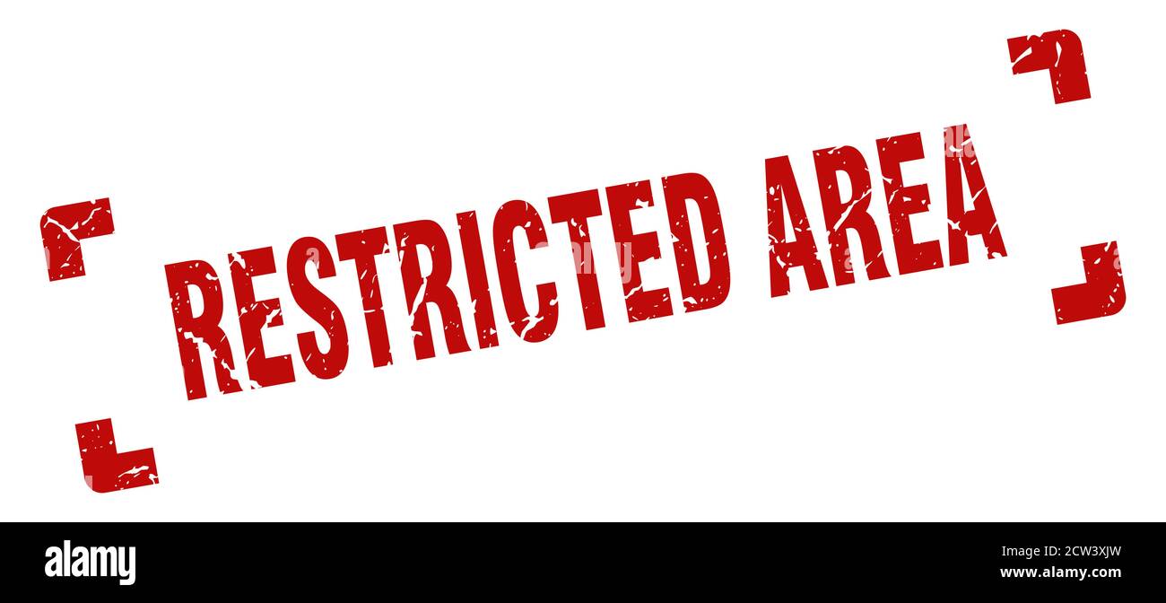 restricted area stamp. square grunge sign on white background Stock Vector Image & Art - Alamy