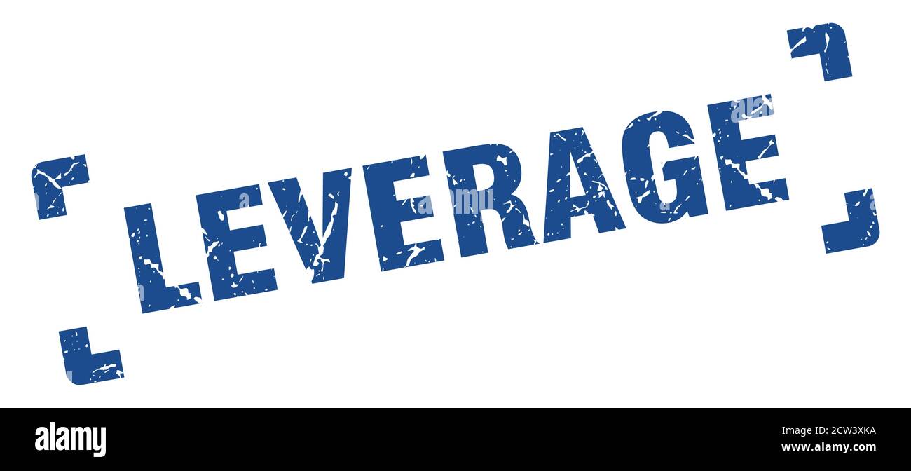 leverage stamp. square grunge sign on white background Stock Vector ...