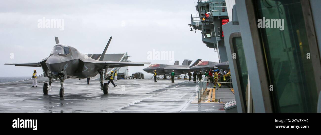 An F-35B Lightning II assigned to Marine Fighter Attack Squadron (VMFA ...