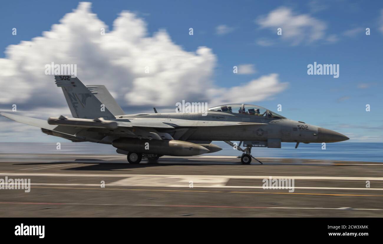 An EA-18G Growler, attached to the Shadowhawks of Electronic Attack ...