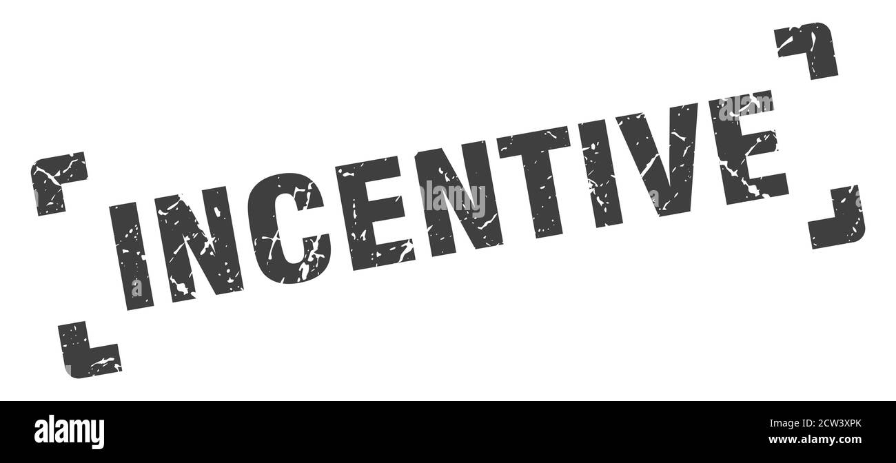 incentive stamp. square grunge sign on white background Stock Vector Image & Art - Alamy