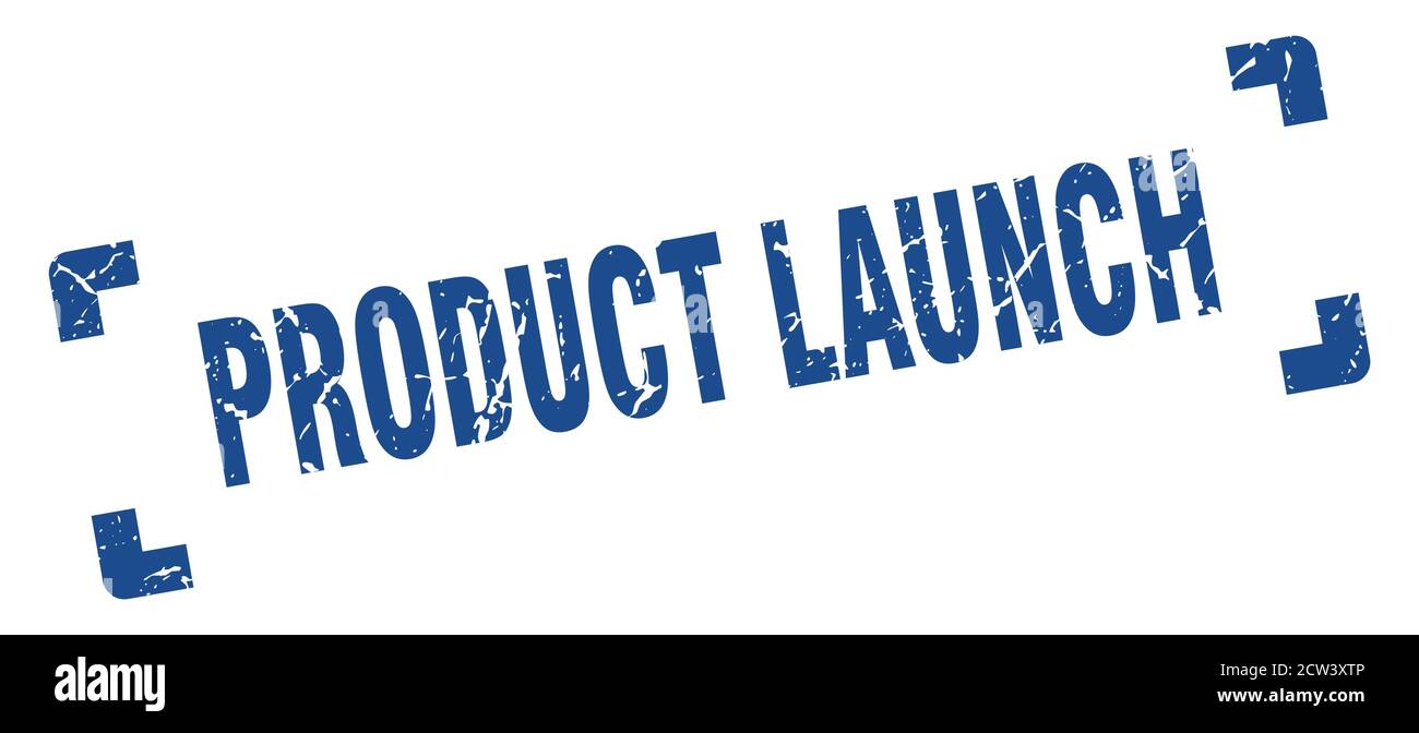 product launch stamp. square grunge sign on white background Stock ...