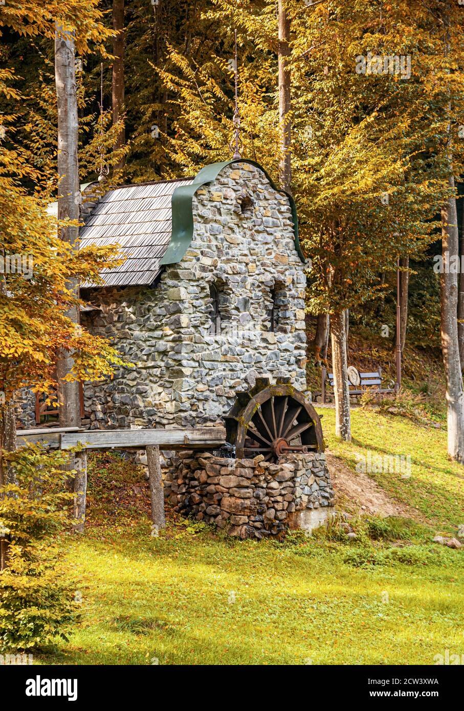 Old water mill Stock Photo - Alamy
