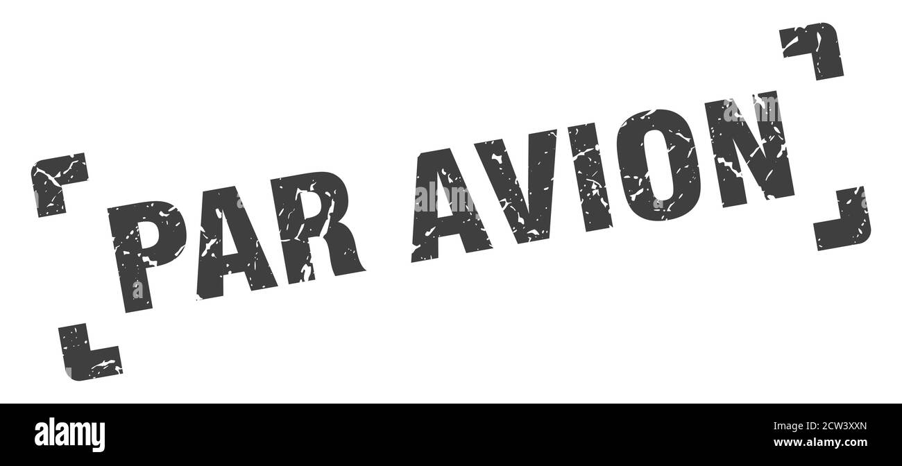 Par avion Black and White Stock Photos & Images - Alamy