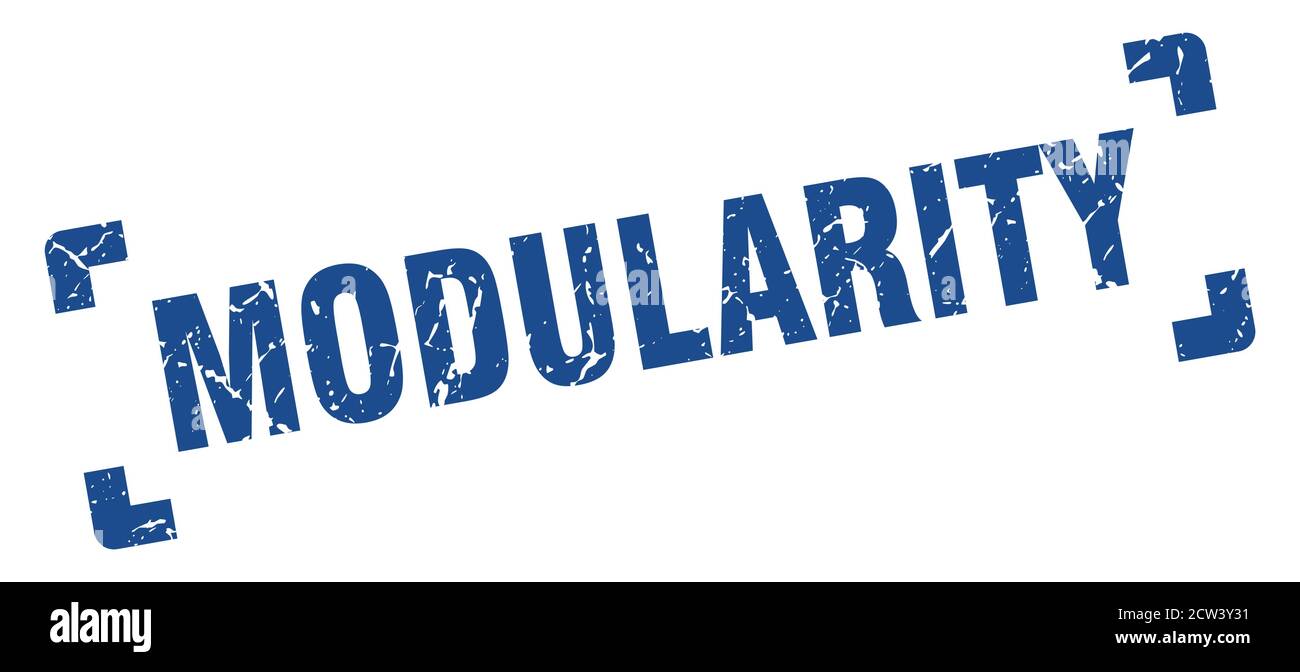 modularity stamp. square grunge sign on white background Stock Vector Image & Art - Alamy