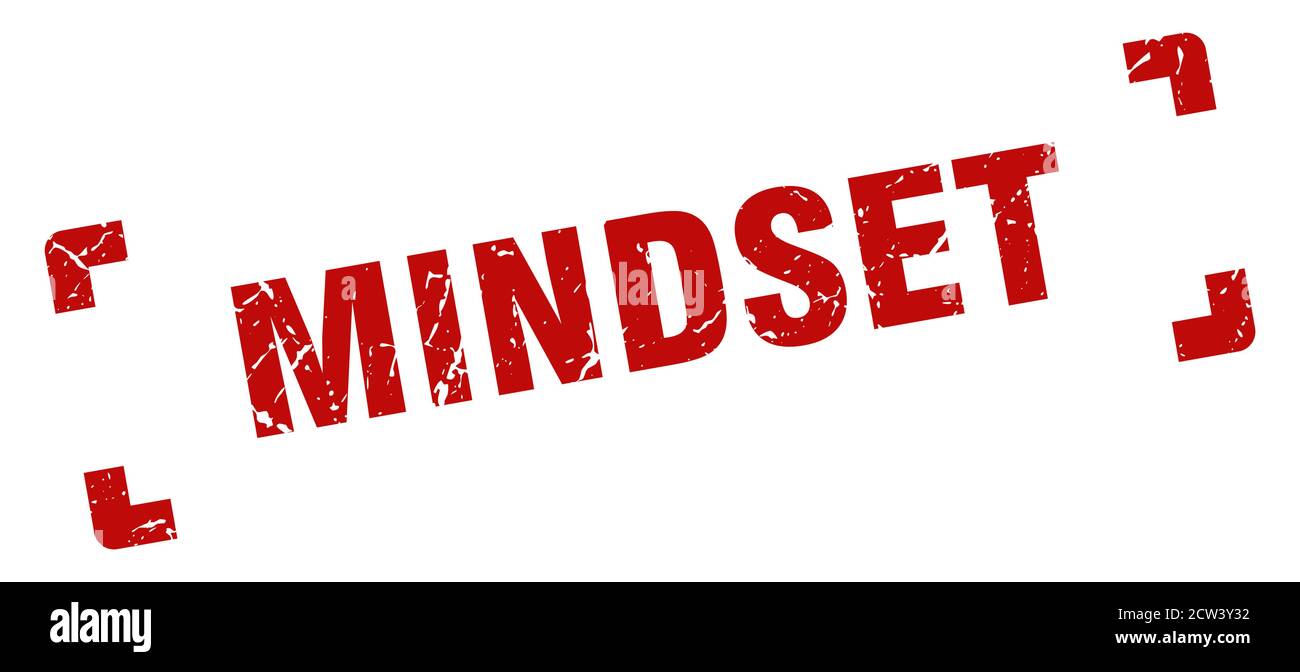 mindset stamp. square grunge sign on white background Stock Vector ...