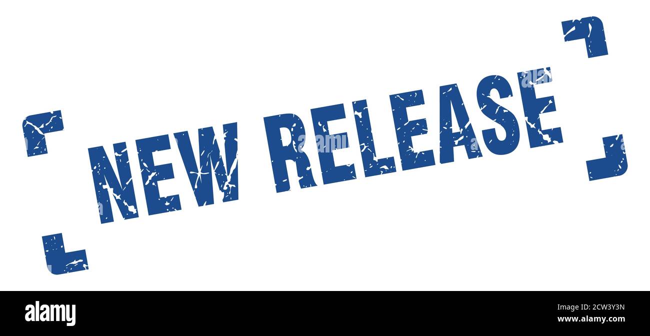 new release stamp. square grunge sign on white background Stock Vector ...